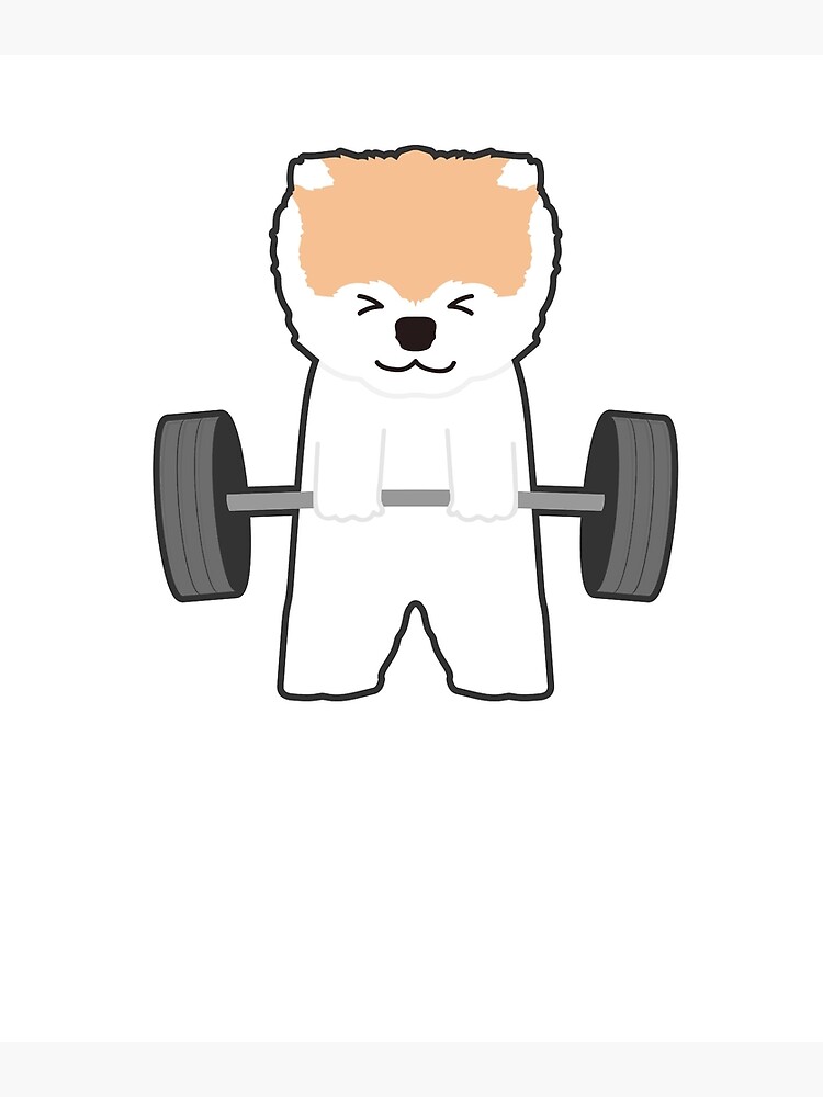 Póster «Perro Levantamiento de pesas Entrenamiento con pesas ...