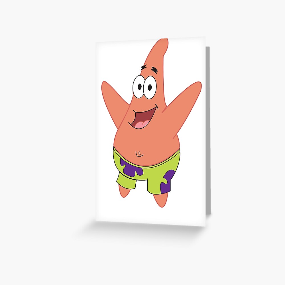 "Patrick Star" Greeting Card by Ben0107 | Redbubble