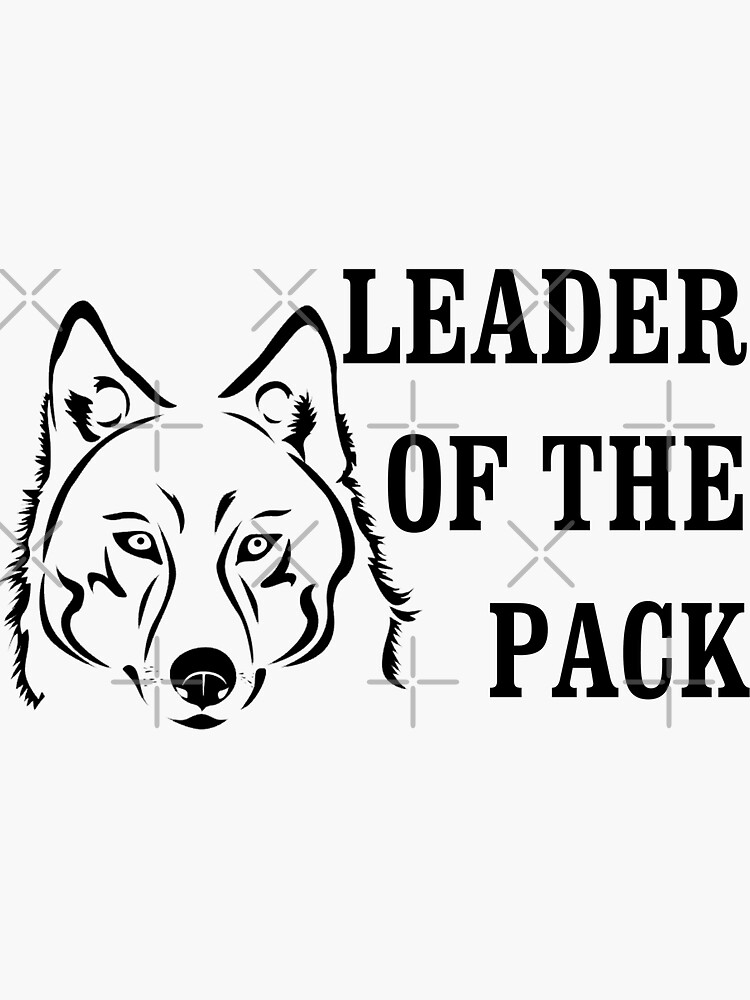 "Leader of the Pack" Sticker for Sale by Giii | Redbubble