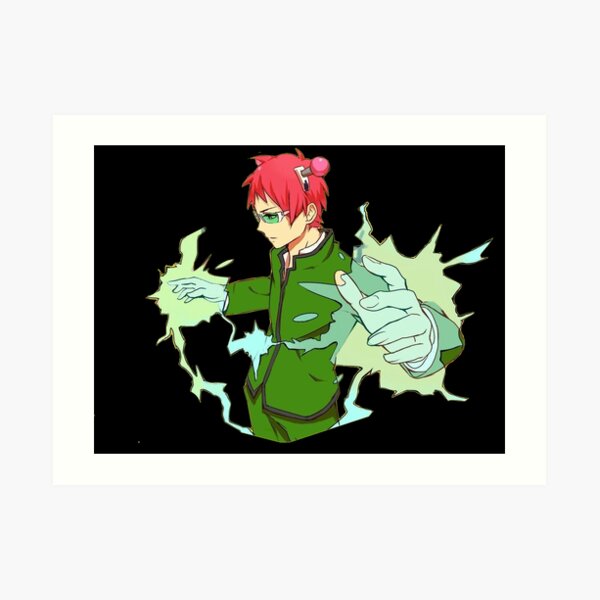 "Saiki K powers, Disastrous Life of Saiki K. " Art Print by Anime-Dude ...