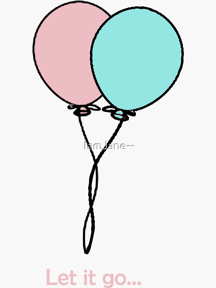 "Let it go" Sticker by IamJane-- | Redbubble