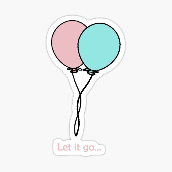 "Let it go" Sticker by IamJane-- | Redbubble