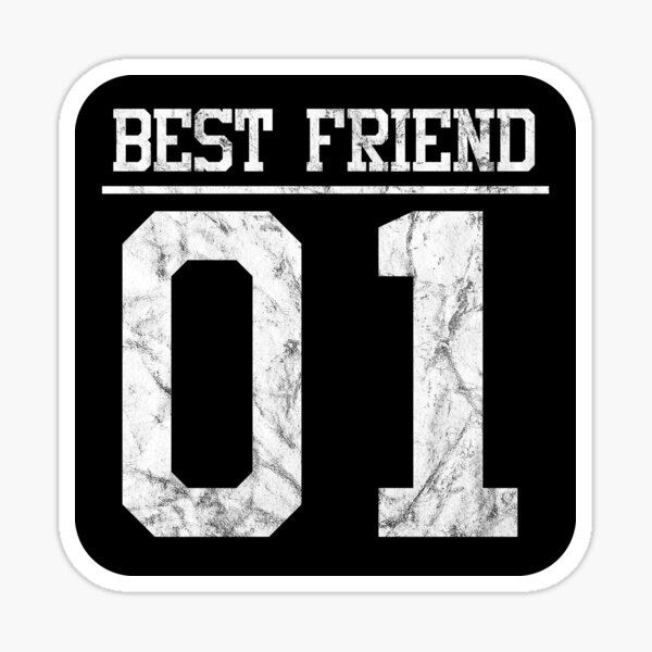 "Best Friend Number 1" Sticker for Sale by titanosdesign | Redbubble