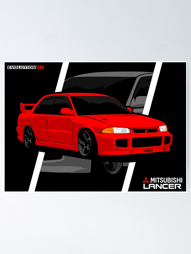 "Lancer Evo 3 Vector Art" Poster for Sale by UpoKhalifa | Redbubble