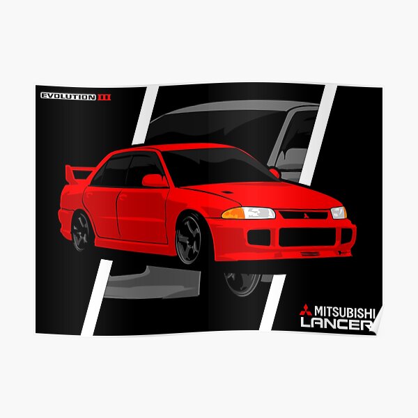 "Lancer Evo 3 Vector Art" Poster for Sale by UpoKhalifa | Redbubble