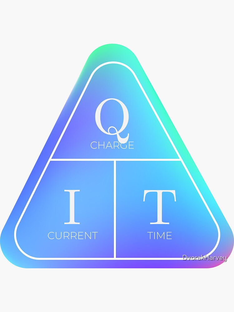 "Coulomb's Law Triangle Shortcut" Sticker for Sale by DvorakHarvey ...