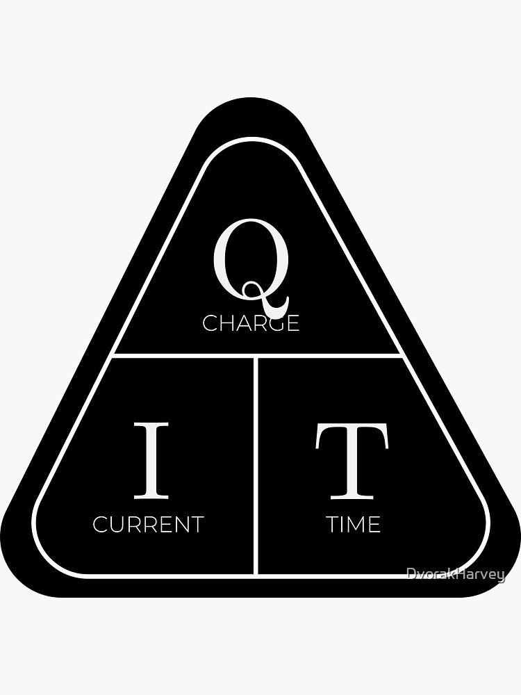 "Coulomb's Law Triangle Shortcut" Sticker for Sale by DvorakHarvey ...