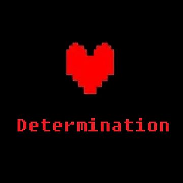 "Undertale Red Soul, Determination" Sticker for Sale by WytNyt | Redbubble