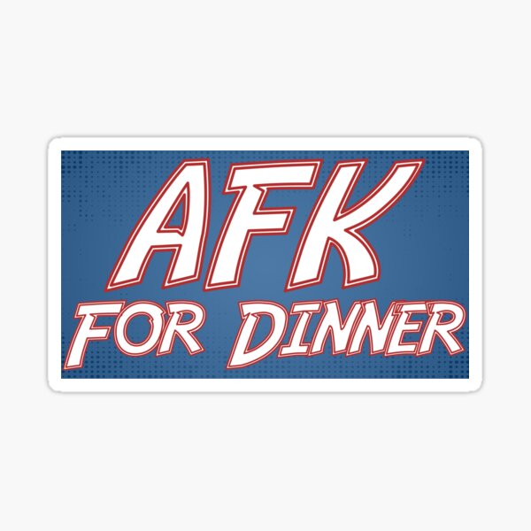 "AFK Away from Keyboard AFK Computer Gamer AFK" Sticker for Sale by ...