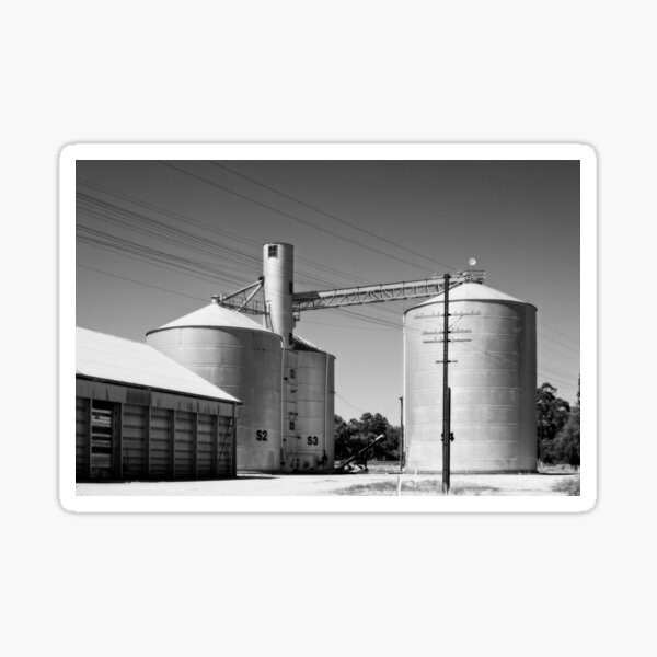 "Silos at Springhurst" Sticker for Sale by LindaLees | Redbubble