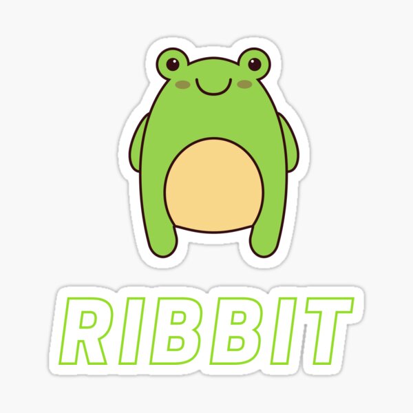 "Ribbit Frog" Sticker for Sale by BlakefourDesign | Redbubble