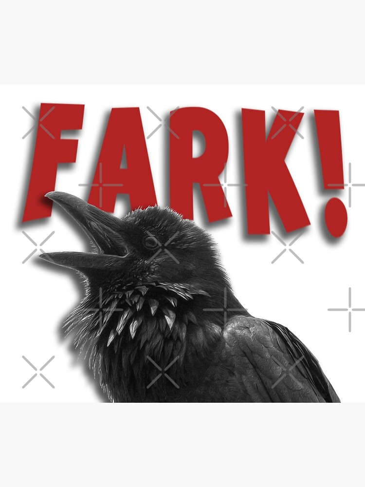 "Fark! Crow Design" Art Print by TrifikRADesigns | Redbubble