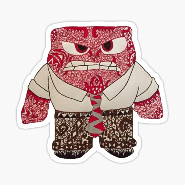 "Anger " Sticker for Sale by Debo05 | Redbubble