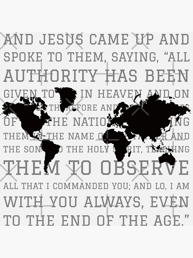 "The Great Commission World Map" Poster for Sale by TheRisingSon ...