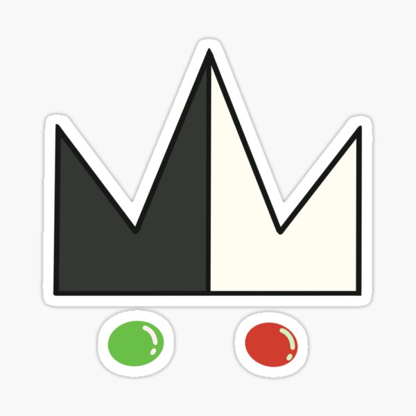 "Ranboo Crown and Eyes (DSMP)" Sticker by fueledbypj | Redbubble