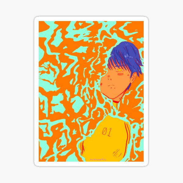 "Shinji Ikari Neon Genesis Evangelion print" Sticker for Sale by ...