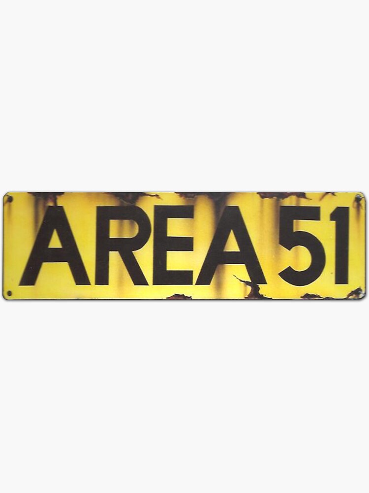 "AREA 51 LOGO" Sticker for Sale by avadore | Redbubble