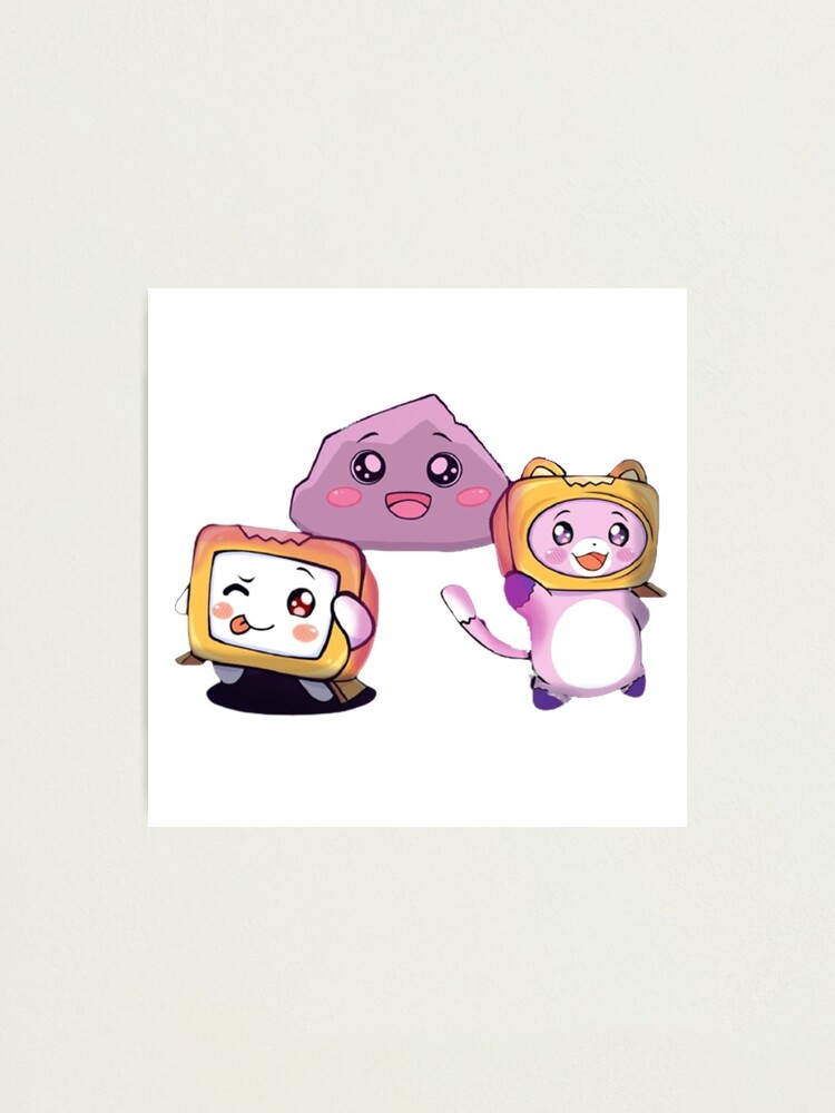 "happy foxy and rocky and Boxy, lankybox" Photographic Print by JAK-SON ...