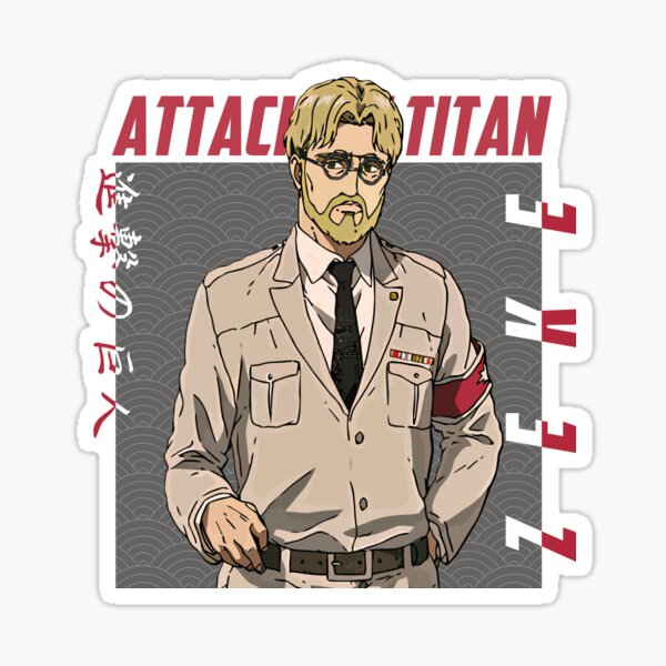 "Attack on Titan - Zeke Yeager" Sticker for Sale by Animania-AnimeS ...