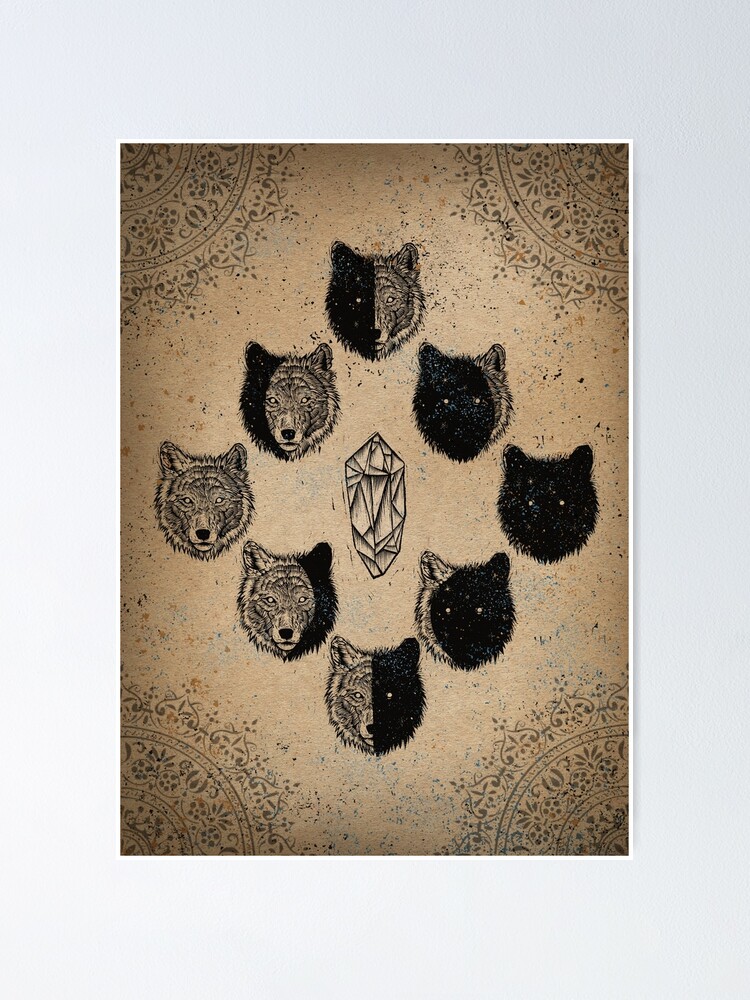 "Wolf Moon" Poster for Sale by Littlebadwren | Redbubble