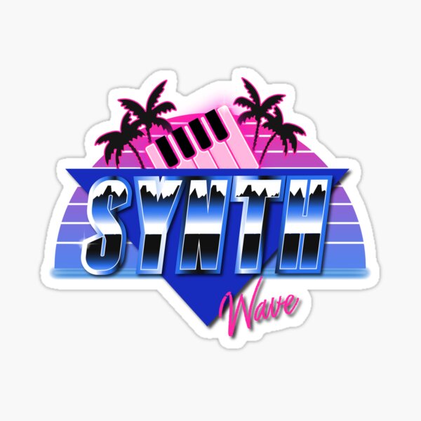"Synthwave" Sticker for Sale by nerdyshirtz | Redbubble