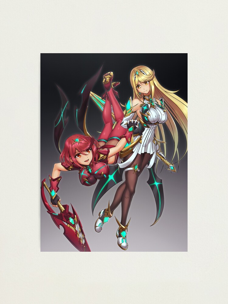 "Pyra and Mythra" Photographic Print for Sale by hybridmink | Redbubble