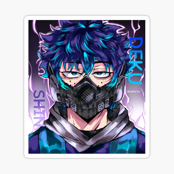 "Deku X Shinsou Fusion " Sticker for Sale by Uska-tg | Redbubble