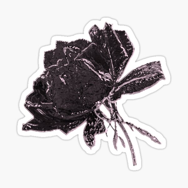 "Rose - digital edited photo of a red rose" Sticker for Sale by ...