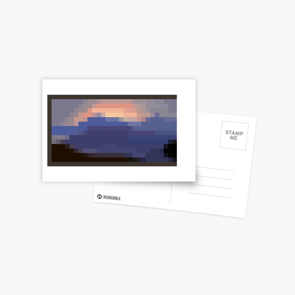 "Minecraft Sunset Painting" Canvas Print for Sale by vy20 | Redbubble