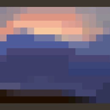 "Minecraft Sunset Painting" Canvas Print for Sale by vy20 | Redbubble