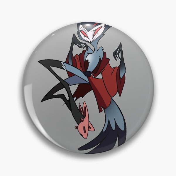 "Helluva boss Stolas" Pin for Sale by G-soufiane | Redbubble