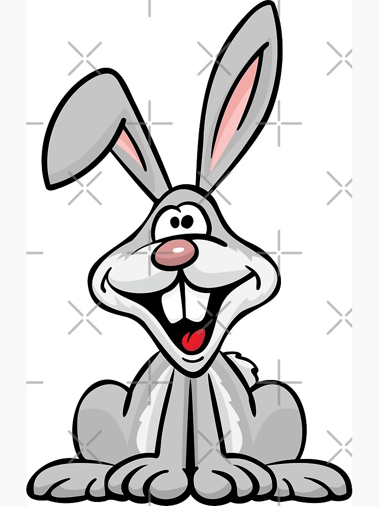 "Silly Bunny Rabbit Cartoon" Photographic Print by hobrath | Redbubble