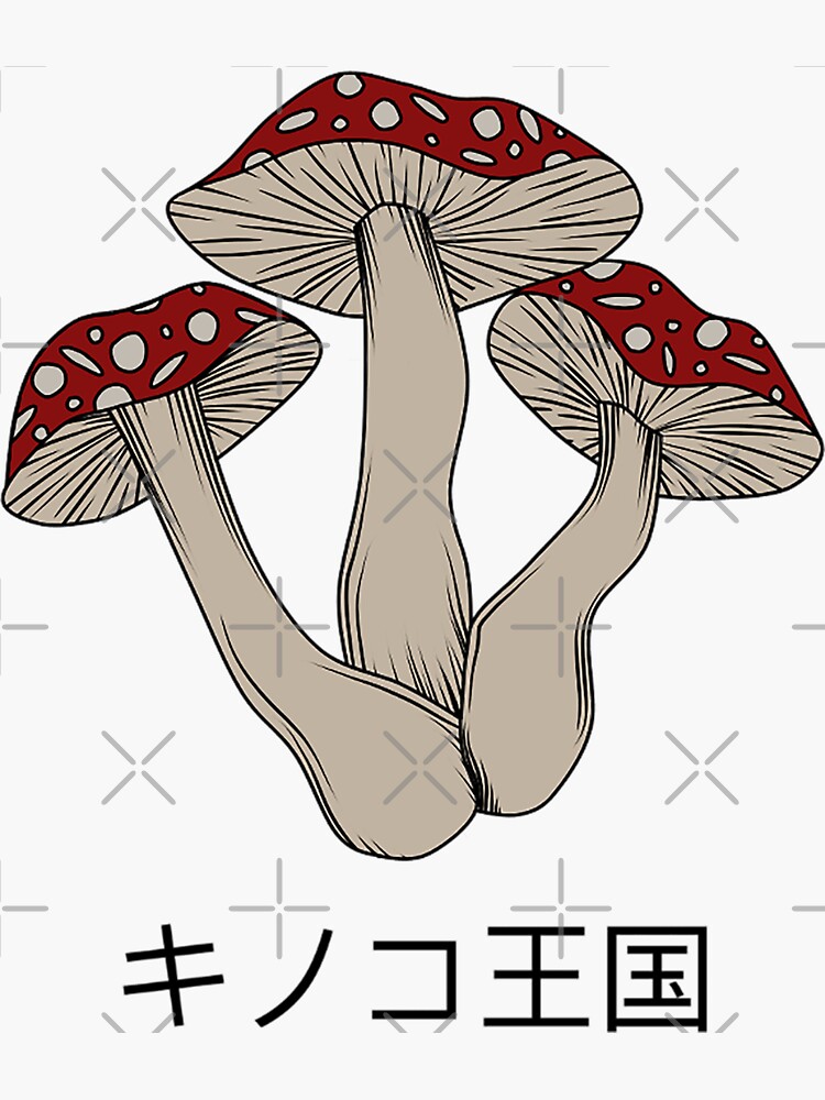 "Kinoko Kingdom" Sticker for Sale by tendoggg | Redbubble