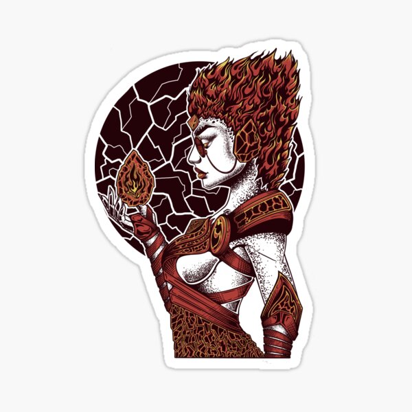 "Fire Mage" Sticker by freakinmorons | Redbubble
