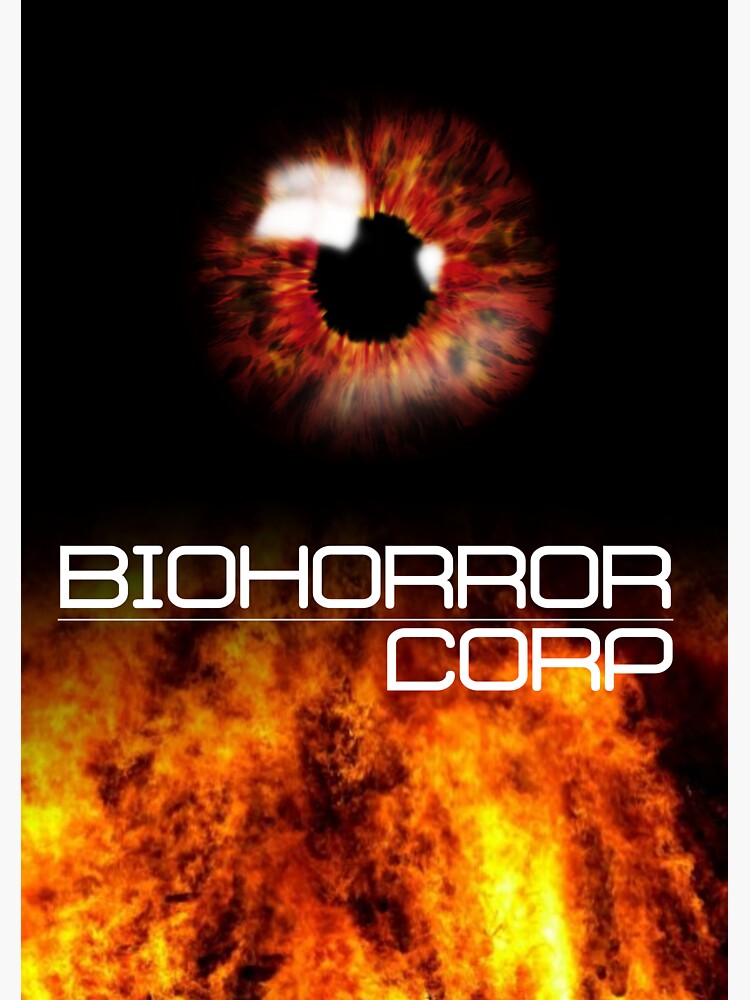 "BIO HORROR CORP eye art" Sticker for Sale by JA-MERCH | Redbubble