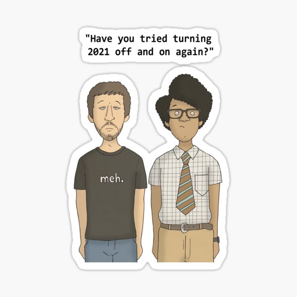 "The IT Crowd - Roy and Moss" Sticker by carlbatterbee | Redbubble