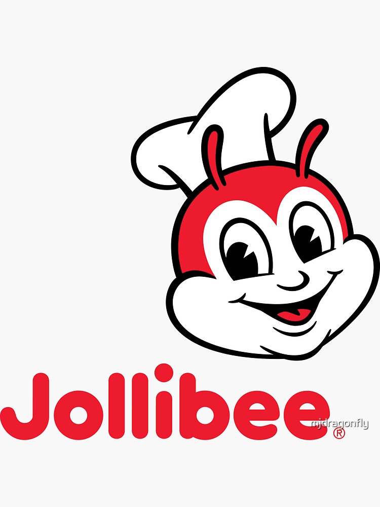 "Jollibee" Sticker for Sale by mjdragonfly | Redbubble