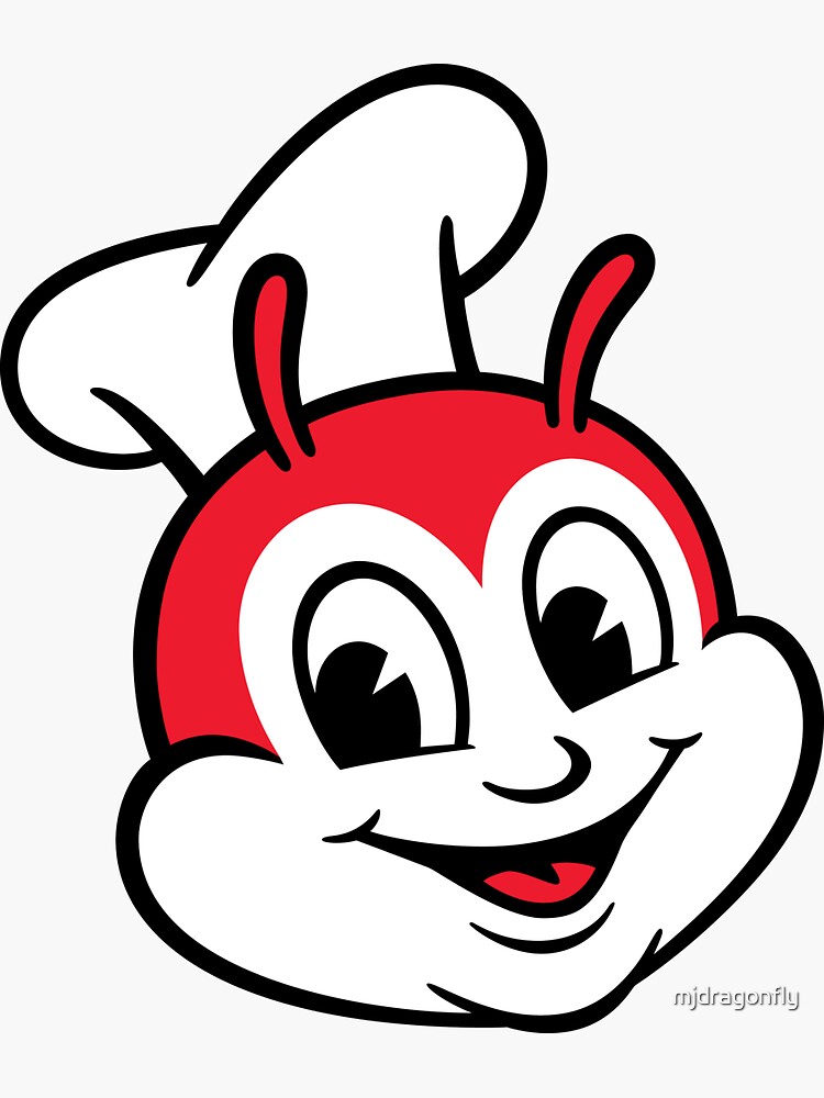 "Jollibee" Sticker for Sale by mjdragonfly | Redbubble