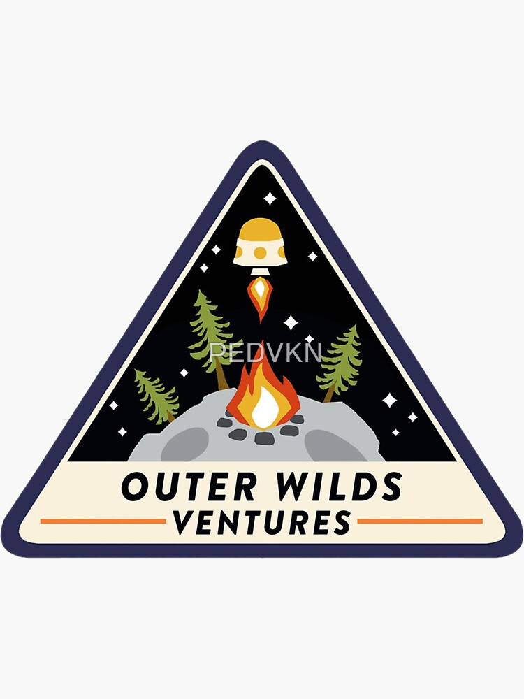 "Outer Wilds Ventures" Sticker by PEDVKN | Redbubble