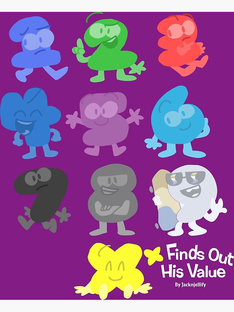 Lámina fotográfica «BFDI X descubre su elenco de valor» de tangydreamz ...