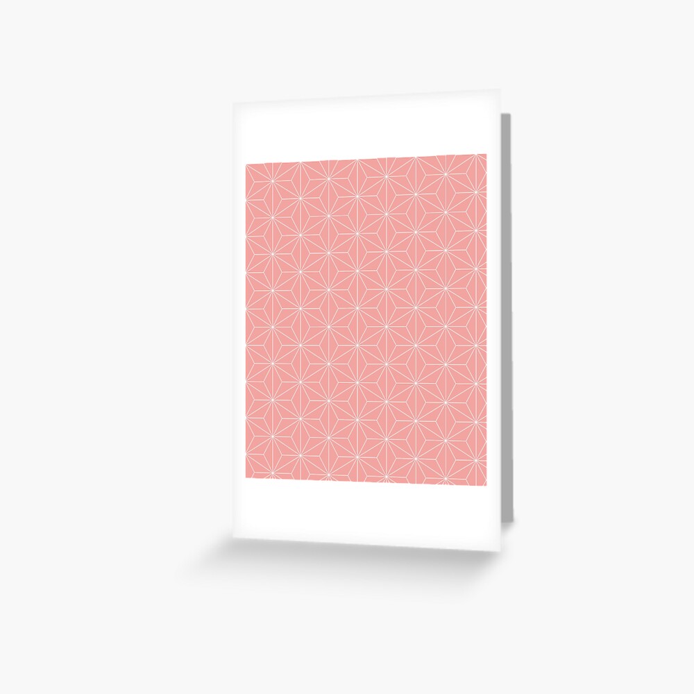 "Japanese Pink Kimono Pattern -Asanoha- Traditional Peach and Sakura ...