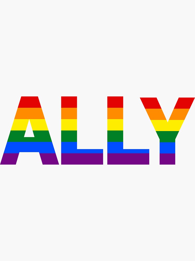 "Small Rainbow Ally " Sticker for Sale by JtownGSA | Redbubble
