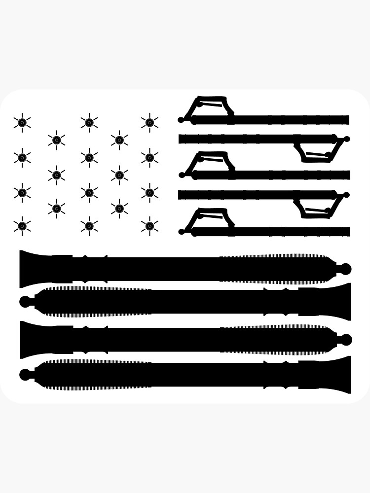 "Mortar Flag" Sticker for Sale by DD214ers | Redbubble