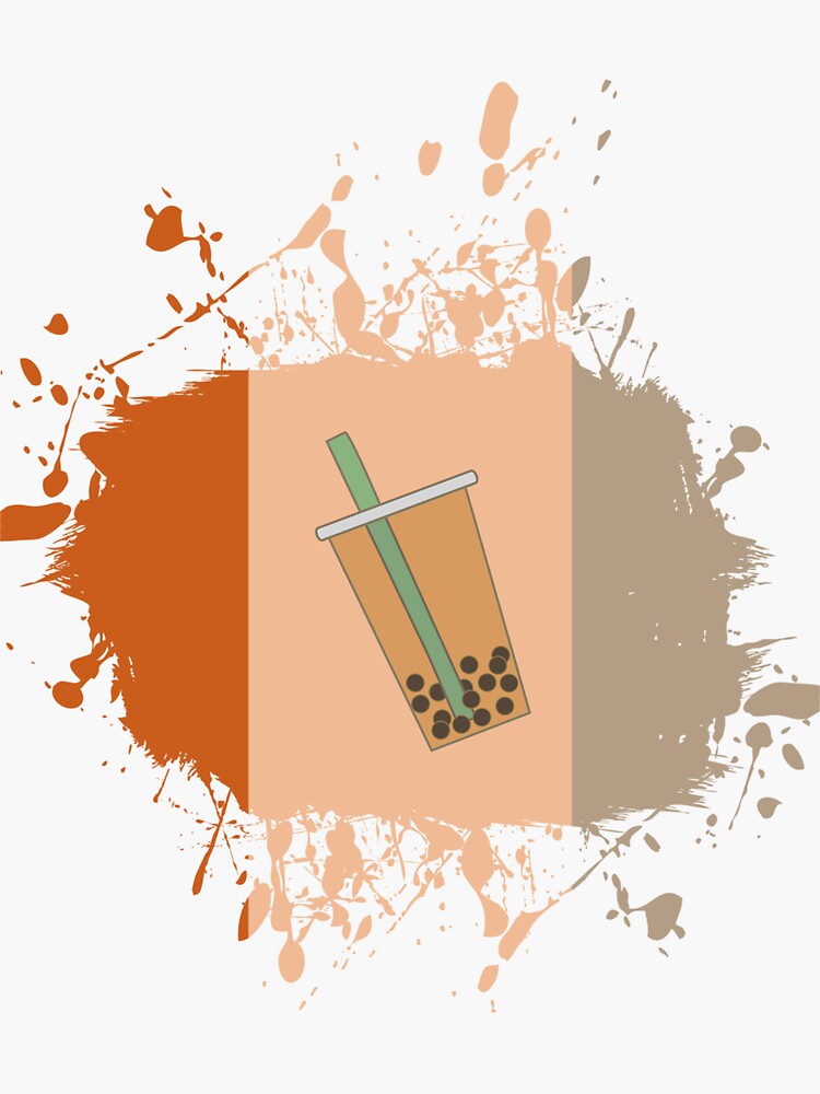 "Milk Tea Alliance Boba Flag" Sticker for Sale by Slav-Art | Redbubble