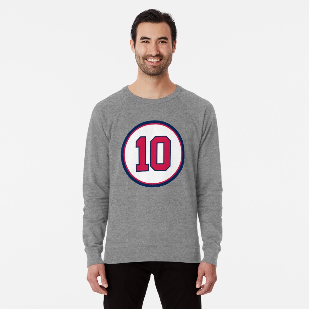 "Chipper Jones #10 Jersey Number" Sticker for Sale by StickBall | Redbubble