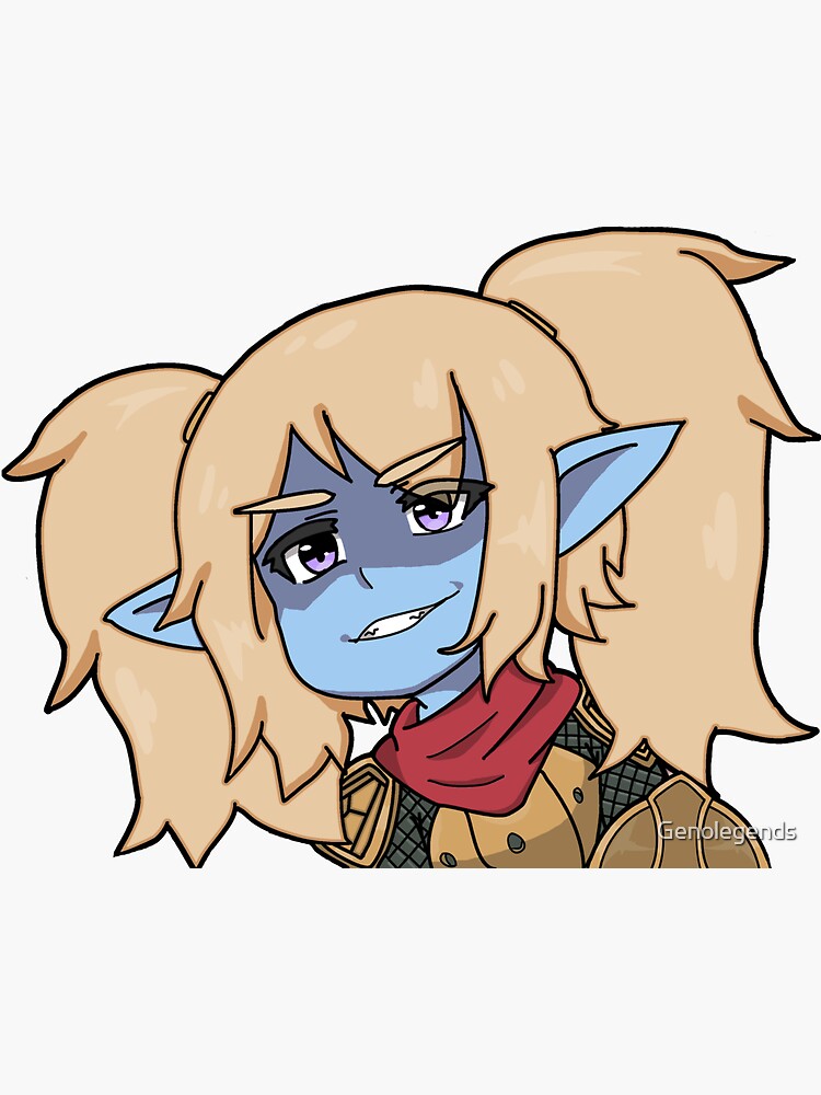 "Poppy Mad smirk" Sticker for Sale by Genolegends | Redbubble