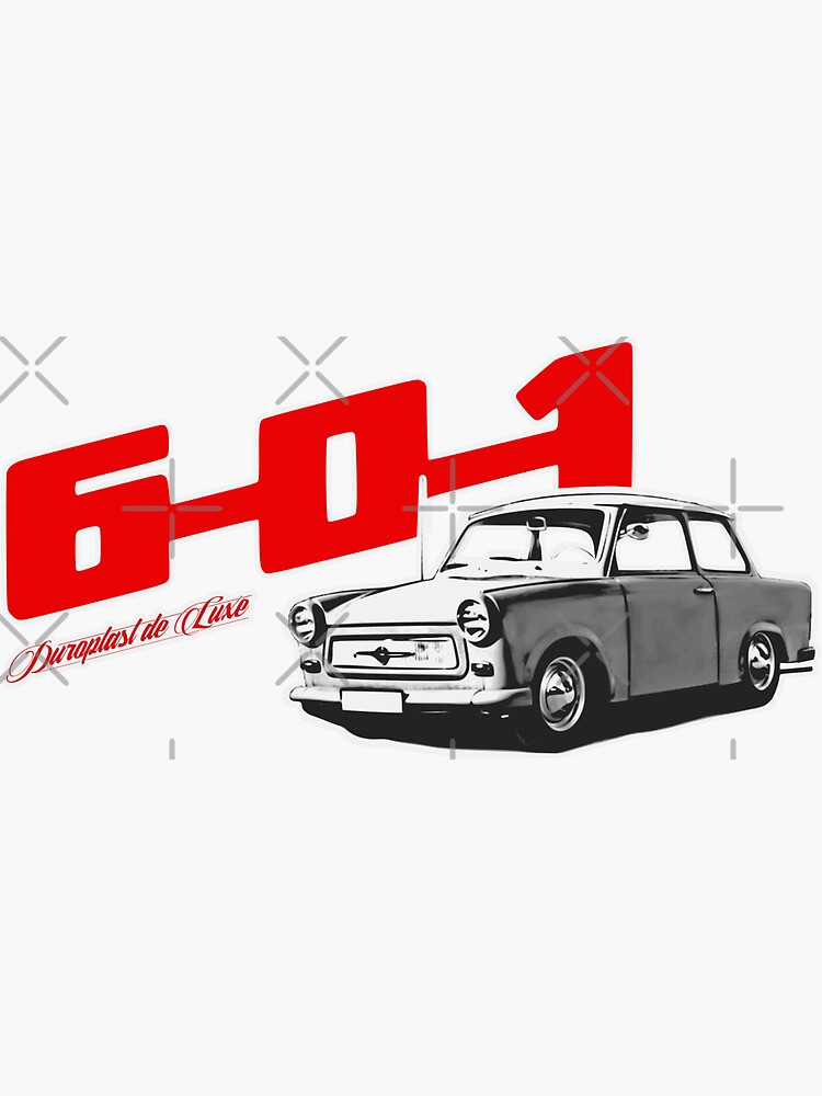 "Duroplast de Luxe Trabant 601 Retro" Sticker for Sale by BragiSchumann ...