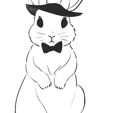"Top Hat Rabbit" Poster for Sale by deerinspotlight | Redbubble