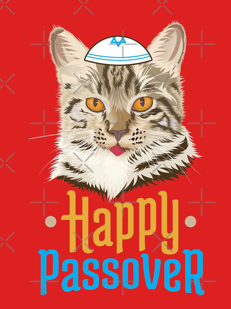 Passover Happy Passover Cat Funny Seder Jewish Holiday Essential T-Shirt