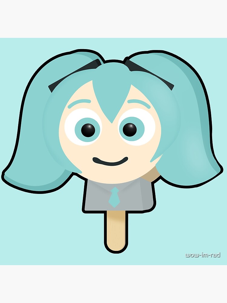 "Hatsune Miku Ice Cream" Photographic Print by wow-im-rad | Redbubble